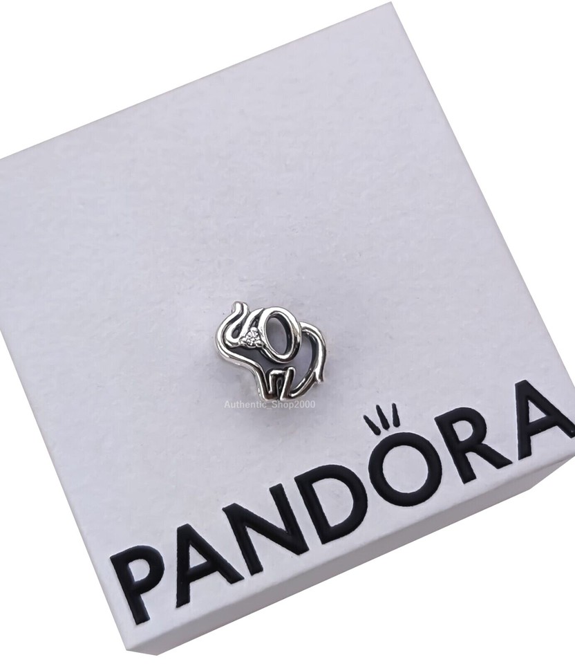 New 100% Authentic PANDORA Moments 925 Ale Openwork Elephant Charm ...