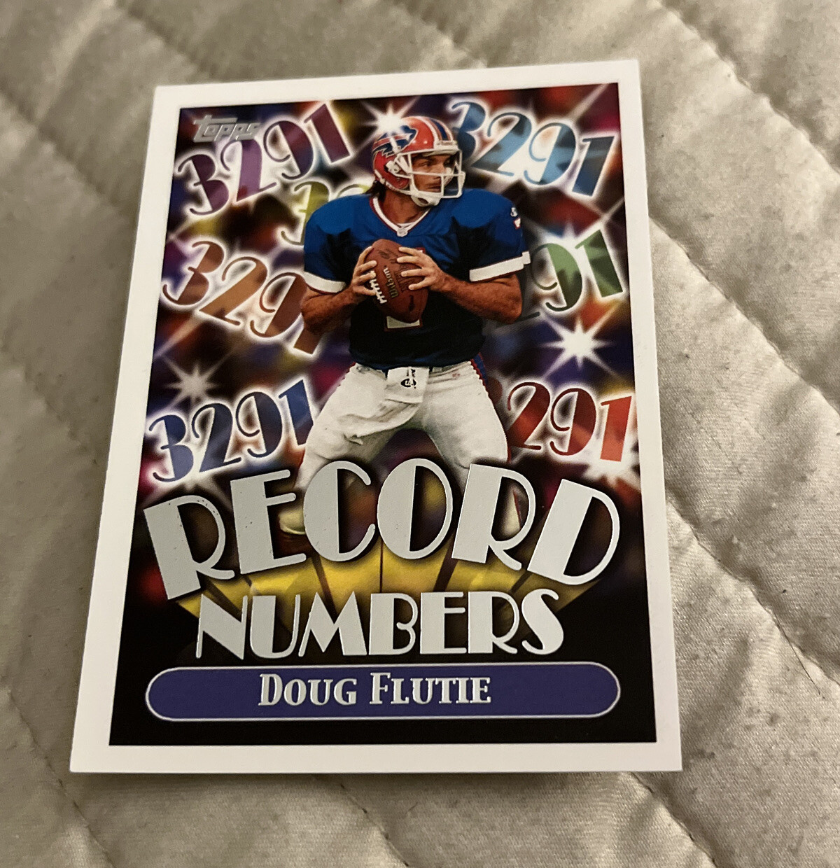 DOUG FLUTIE 1999 Topps Record Numbers Buffalo Bills #RN7 | eBay