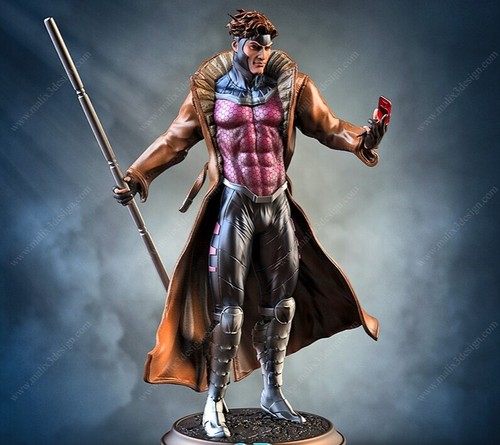 1/24 1/18 Gambit Marvel Unpainted Unassembled Resin 3D Printing Model ...