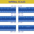 Architectural Scale Ruler, Metal Ruler of Solid Aluminum, 12 inch ...