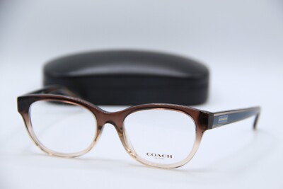 NEW COACH HC6187 5678 (TRANSPARENT BROWN GRADIENT) AUTHENTIC EYEGLASSES ...
