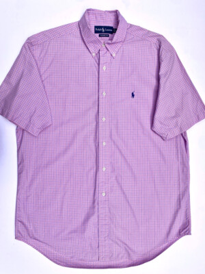 VINTAGE 90'S RALPH LAUREN POLO BUTTON UP (STYLE CLASSIC FIT | PINK ...