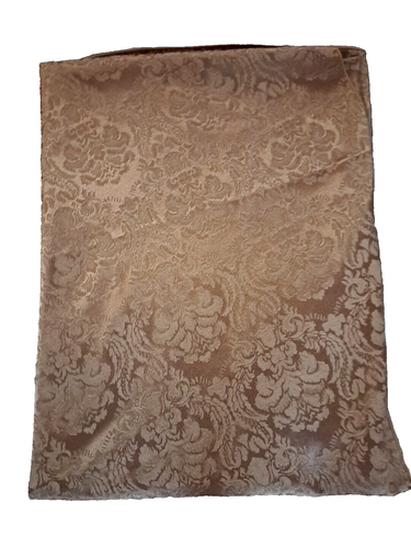 Gold Damask Tablecloth Oval Textured Floral Lotus Flower Event Party ...