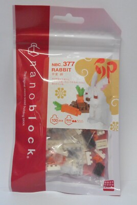 Nanoblock Building Blocks 130 Pieces - RABBIT - NBC_377 | eBay