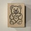 Teddy Bear I LOVE YOU in ASL Rubber Stamp - Deaf ILY American Sign ...