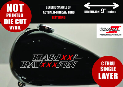 Harley FXDL Decal Stickers Kit Fits Suitable Tank Outline Die-Cut Set ...