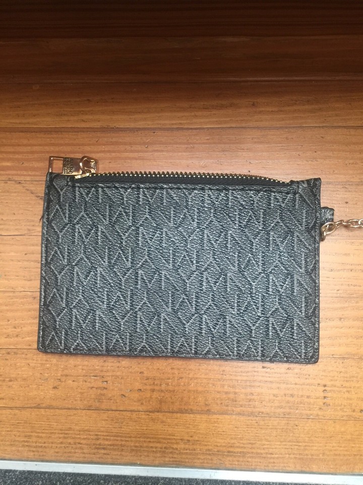 Andrew Marc New York Black Logo Keychain Coin Wallet Small 4 x 6 Nice ...