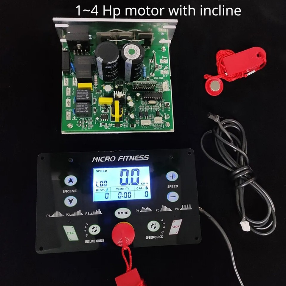 Universal Treadmill Controller Circuit Board 1-4.0 HP Treadmill Console ...
