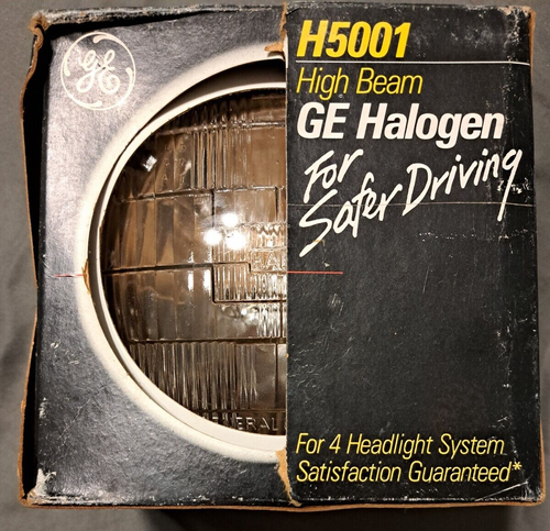 H5001 GE NEW Halogen High Beam Replaces H4001,4001,5001 2 Prong Base ...