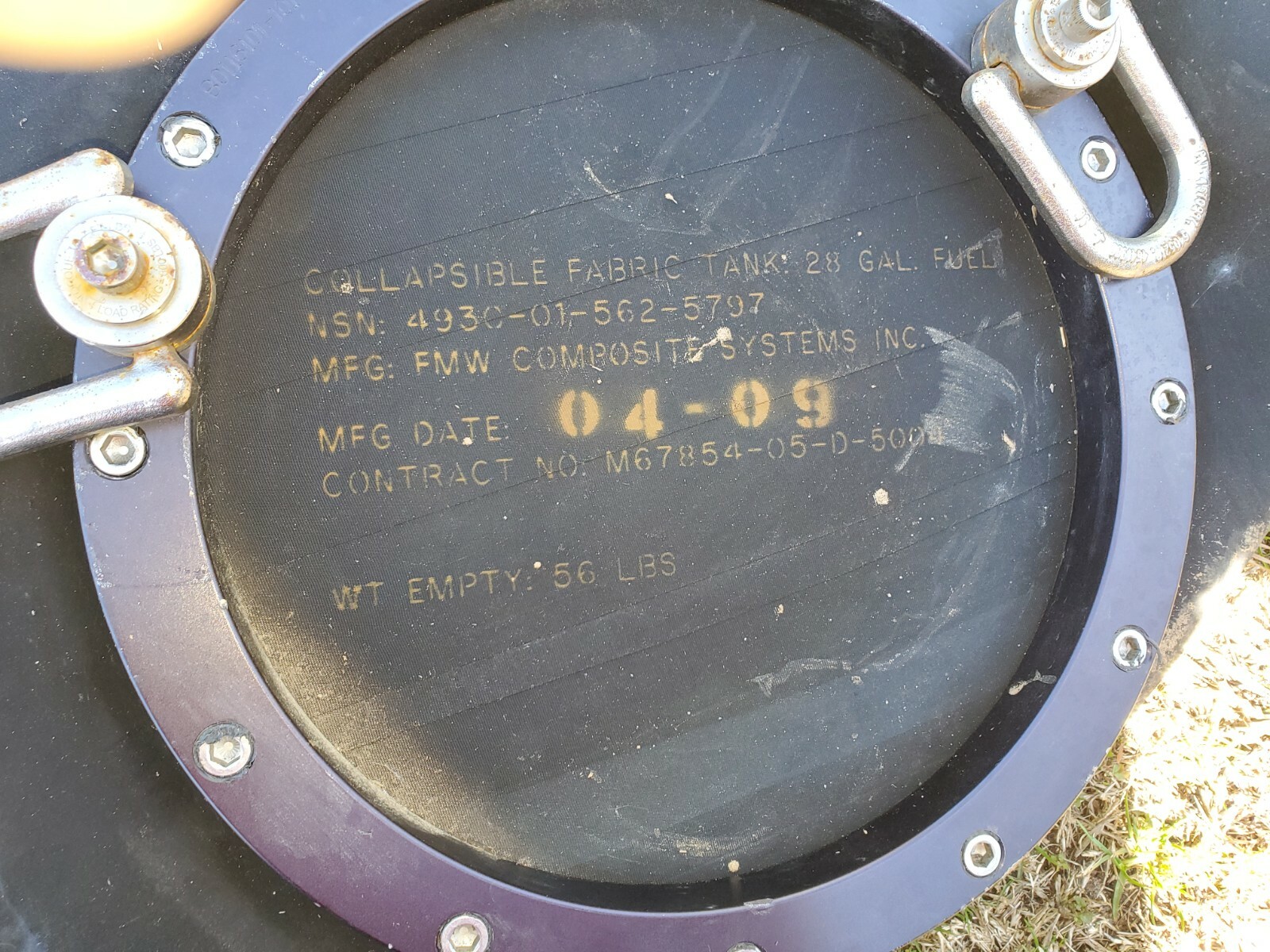 Fuel Bladder - 28 Gallon - Collapsible Fabric Fuel Tank - Fuel Blivet ...