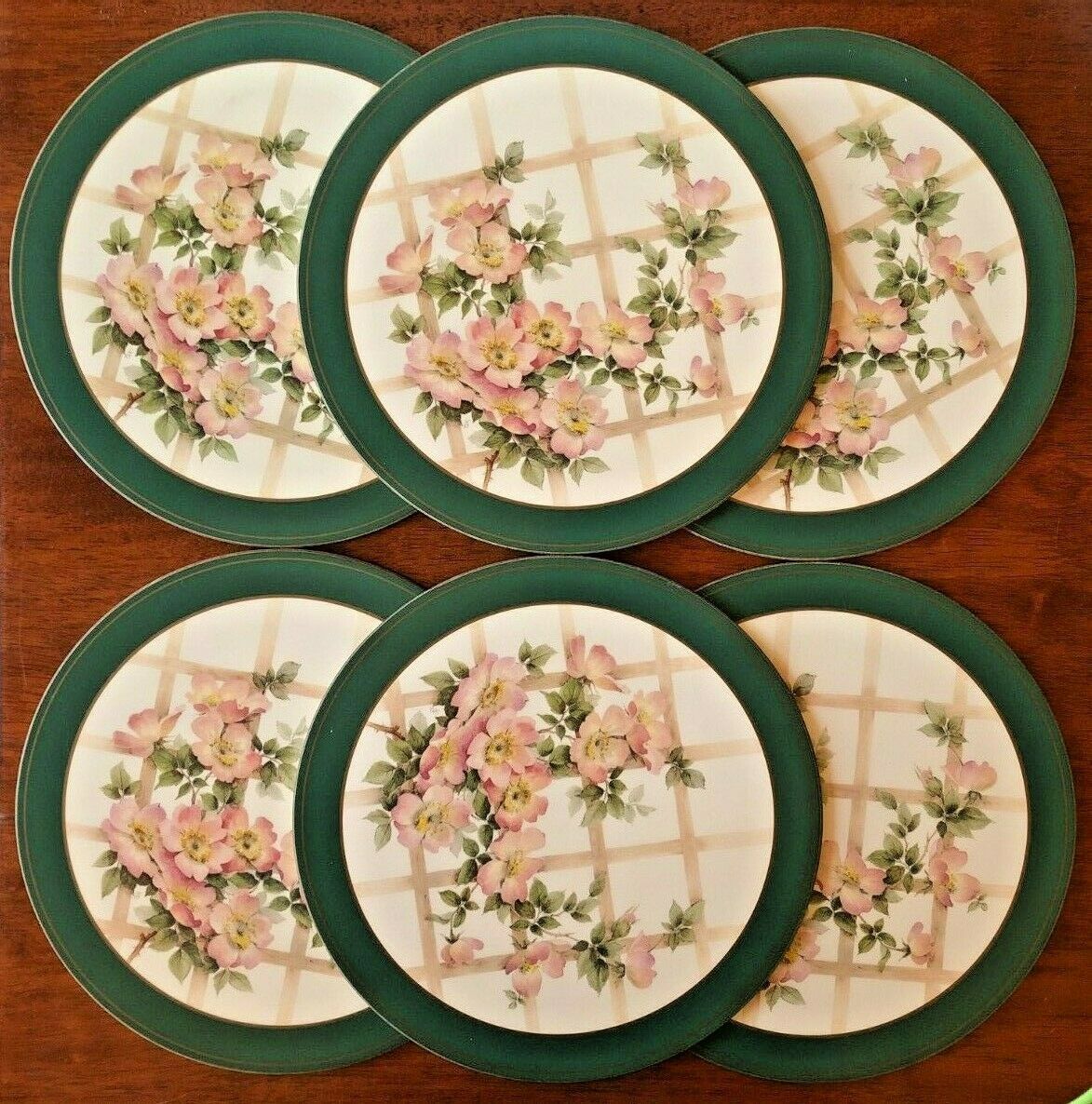 PIMPERNEL PLACEMATS 6 ROUND Romantic Rose Vintage. (L324) | eBay