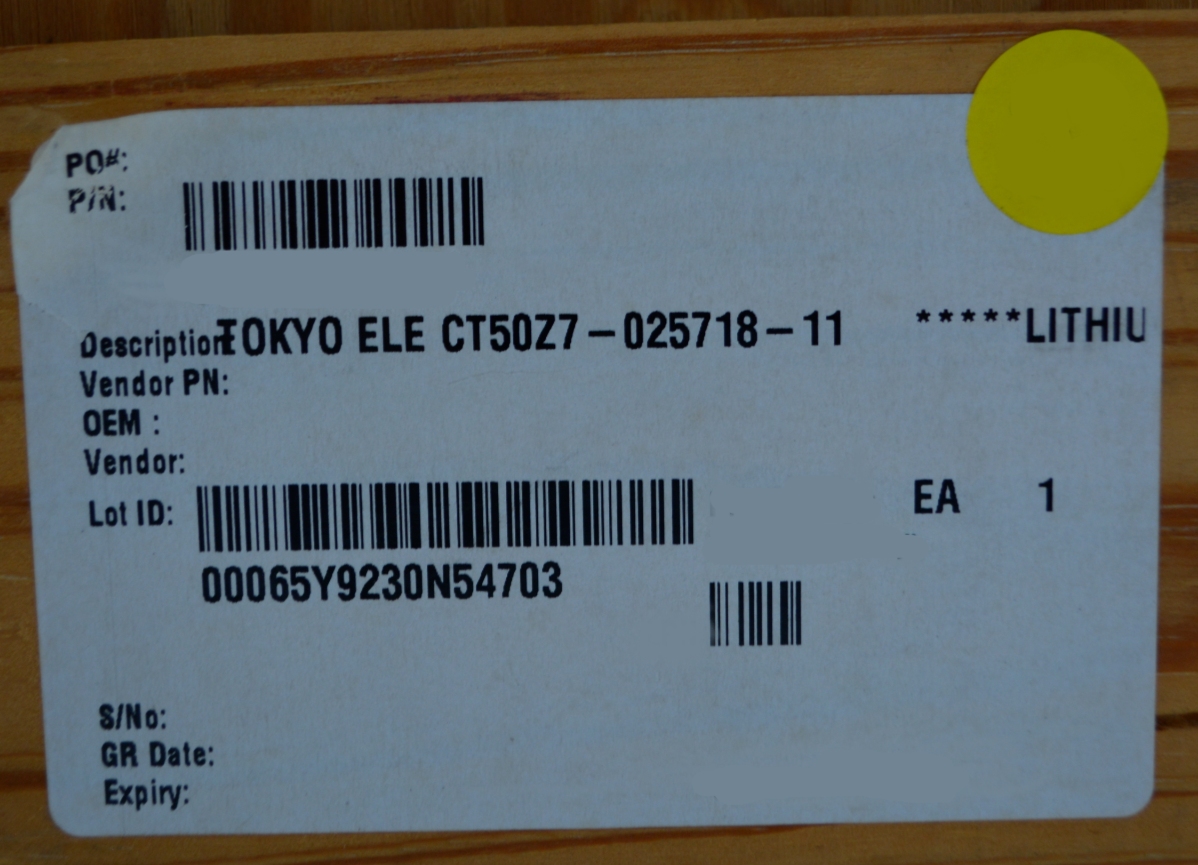 CT50Z7-025718-11 / LITHIUS PRO Z ASSY COAT TRACK BAKE / TOKYO ELECTRON ...