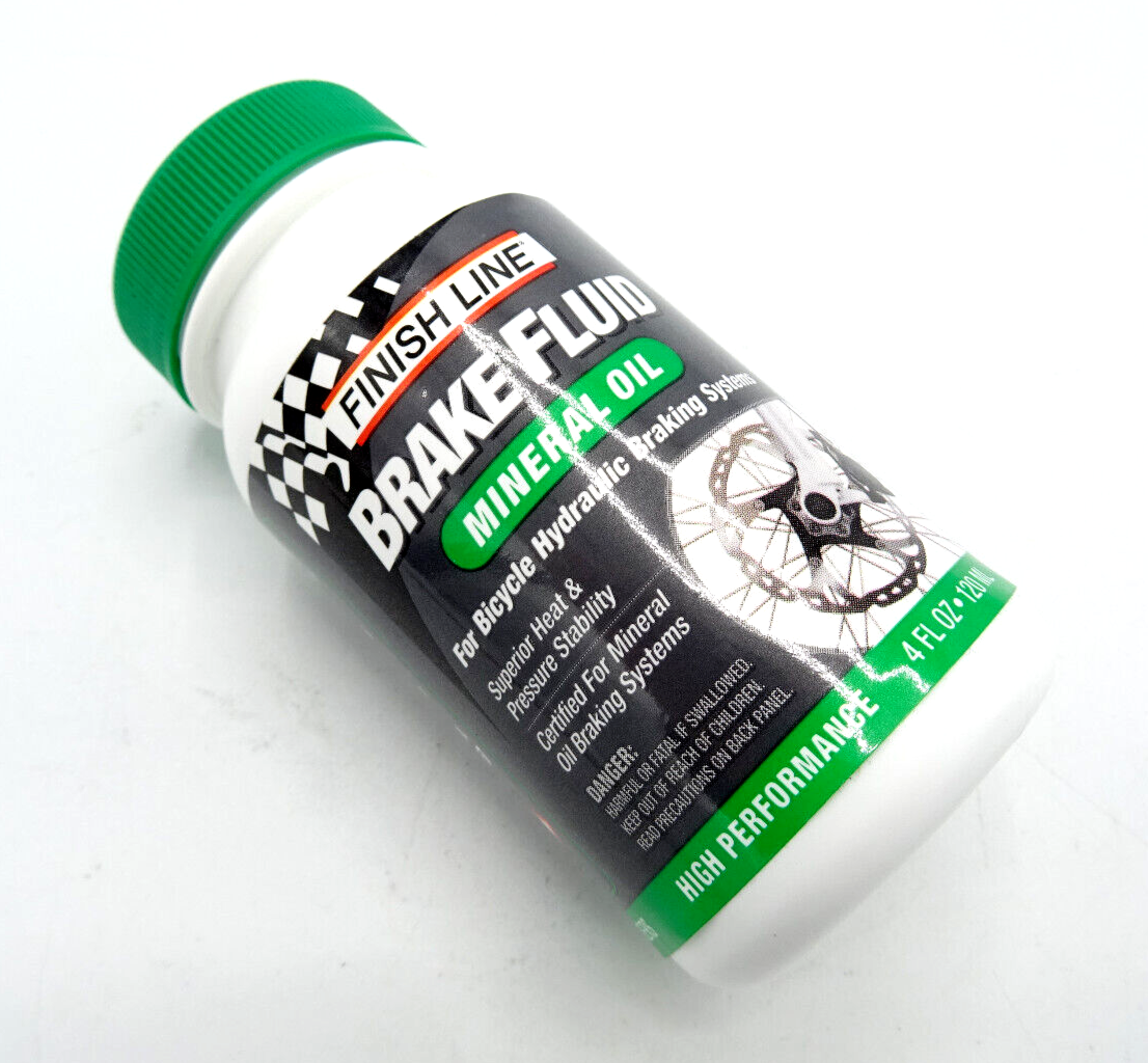 Finish Line MTB Road Bike Mineral Oil Disc Brake Fluid 120ml 4floz - GN ...