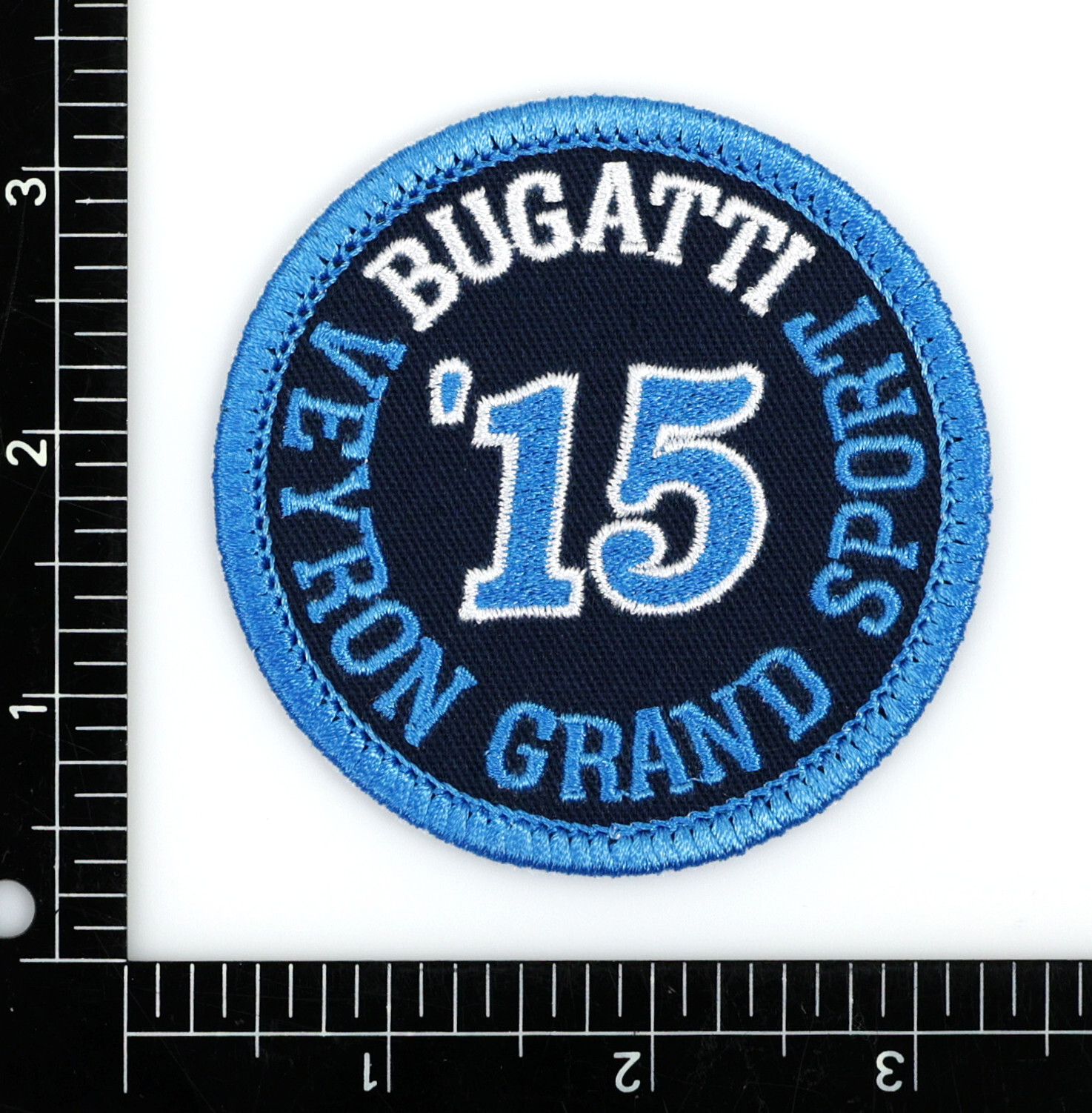 2015 Bugatti Veyron Grand Sport Embroidered Patch Black/Aqua Iron-On ...