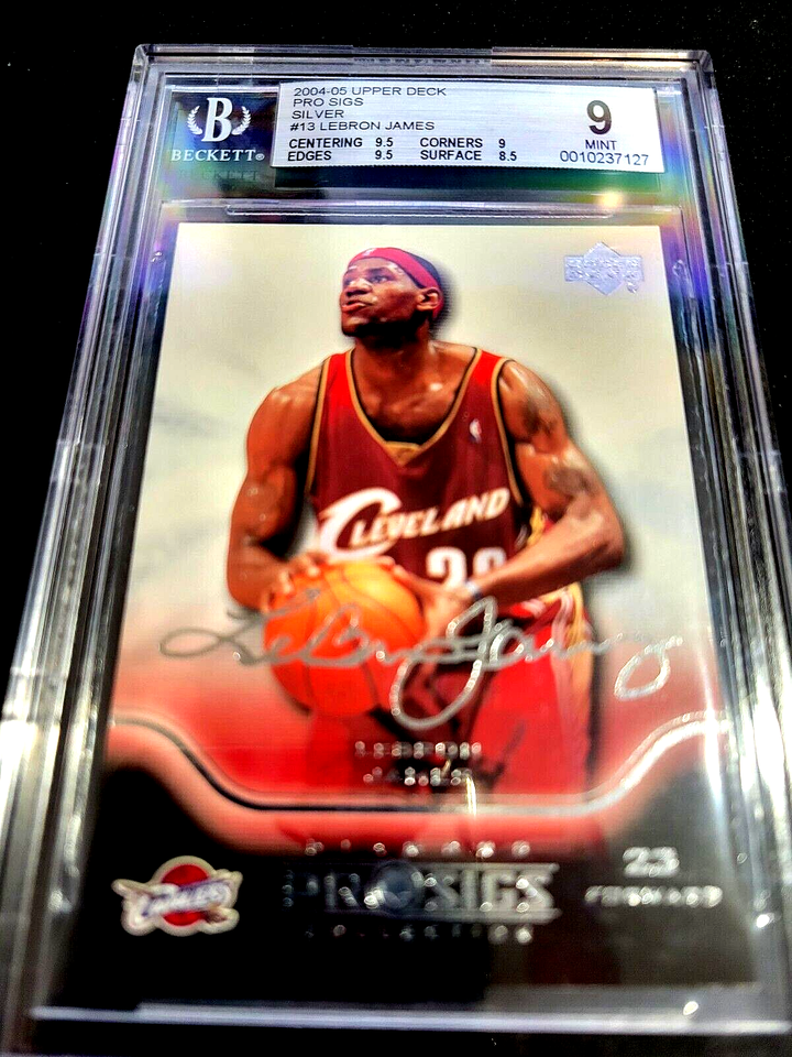 BGS 9 MINT 2004 LEBRON JAMES UPPER DECK PRO SIGS SILVER #13 G3234 | eBay
