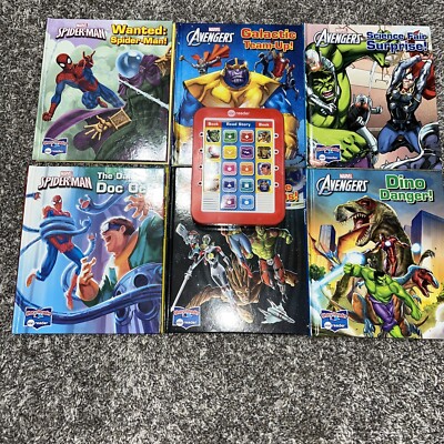 6 Marvel Avengers Story Reader Books With Me Reader | eBay