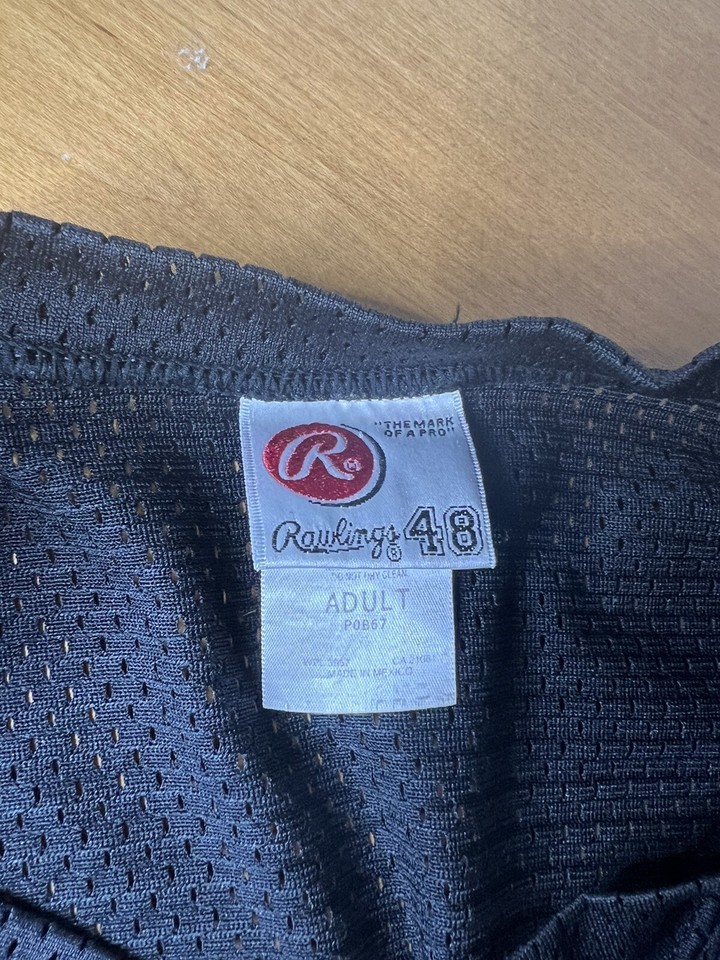 Arizona Diamondbacks Rawlings Jersey Size 48 Black A Home Jersey ...