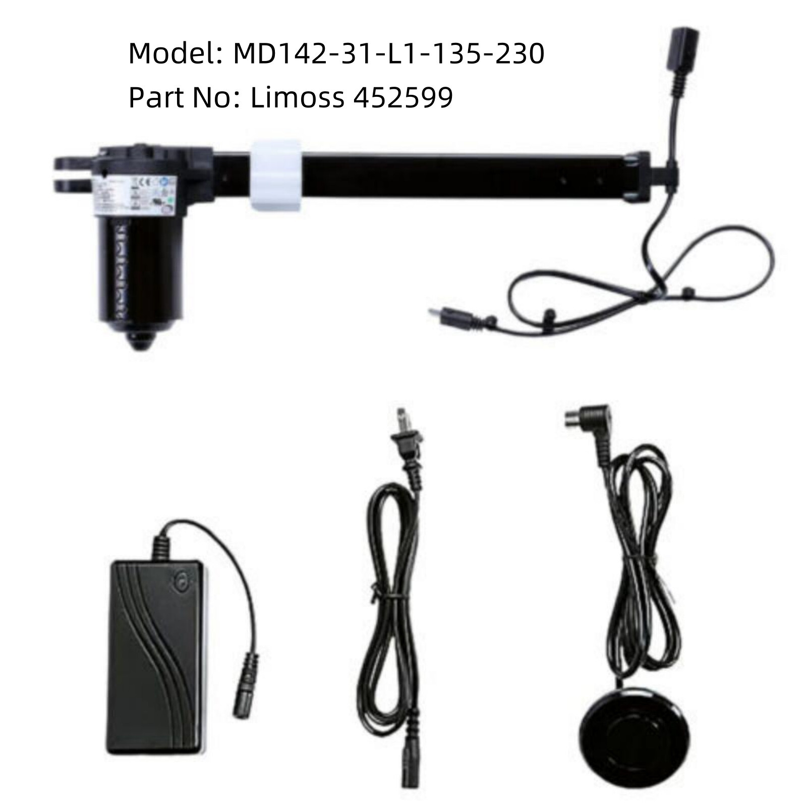Lift Chair Sofa Motor Linear Actuator Model Limoss 452599 MD142-31-L1 ...