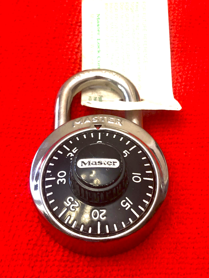 Vintage *NEW* Master Lock 1525 Padlock Combination Lock With Code Paper ...