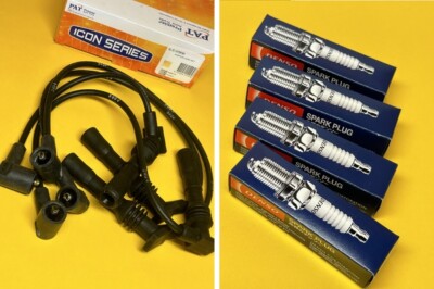 Ignition lead set + Spark plugs for Holden SB BARINA GSi 1.6L 94-98 ...