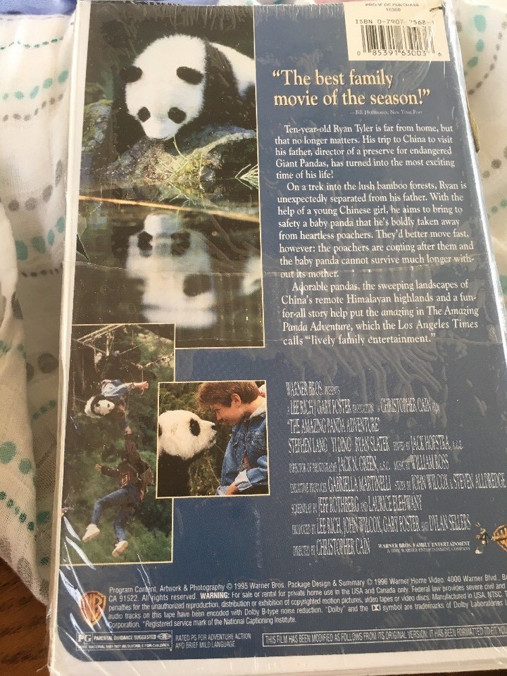 The Amazing Panda Adventure (VHS, 1996) 85391630036| eBay