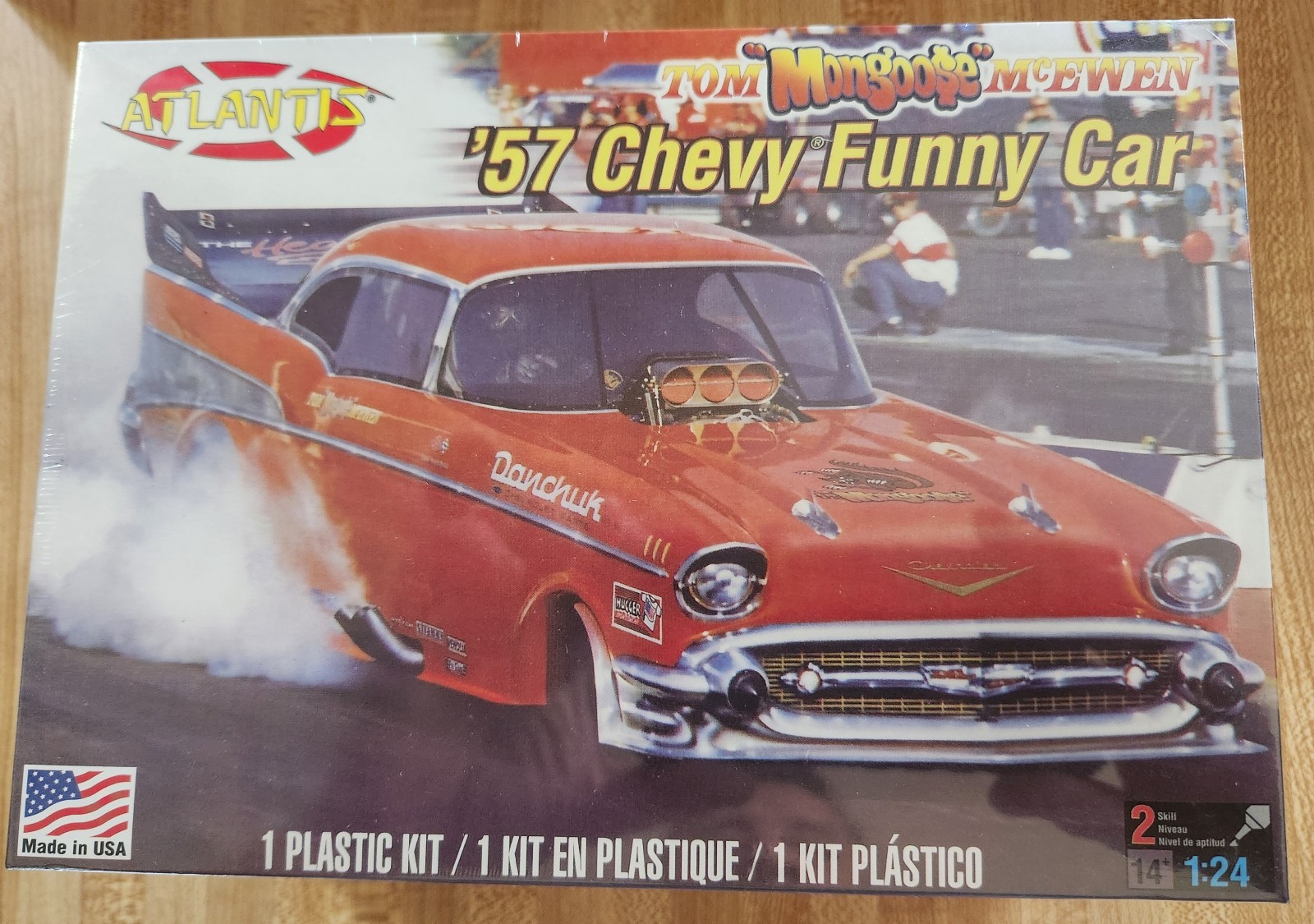 Atlantis ‘57 Chevy Funny Car Tom Mongoose McEwen 1/24 Scale FACTORY ...