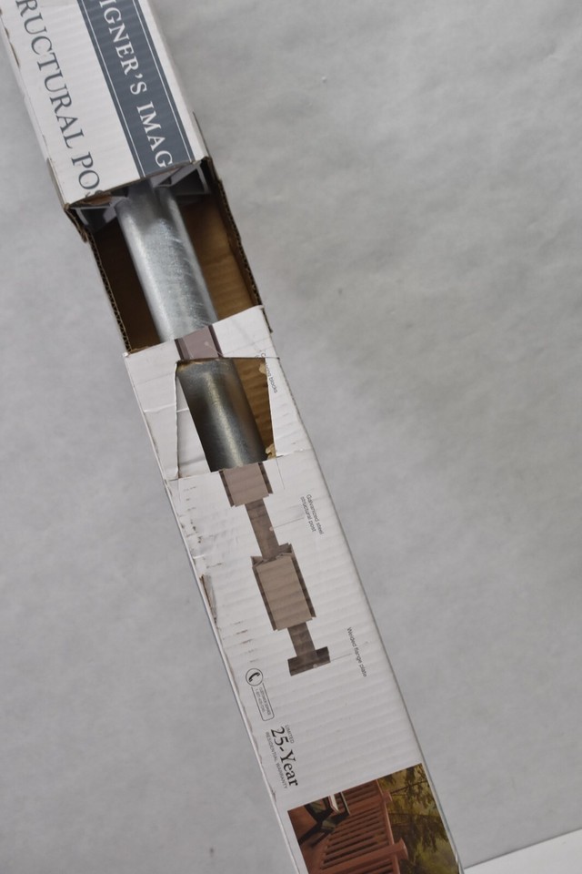 Designer's Image Steel Deck Post Sleeve Support 36" Structural Post 4 ...