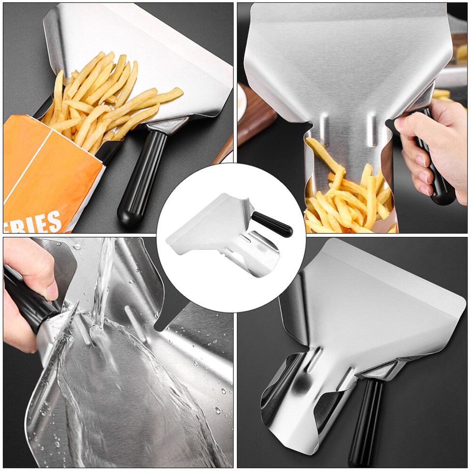 French Fry Bagger Kitchen Scoop Fry Scoop Holder Fry Bagger Scooper | eBay