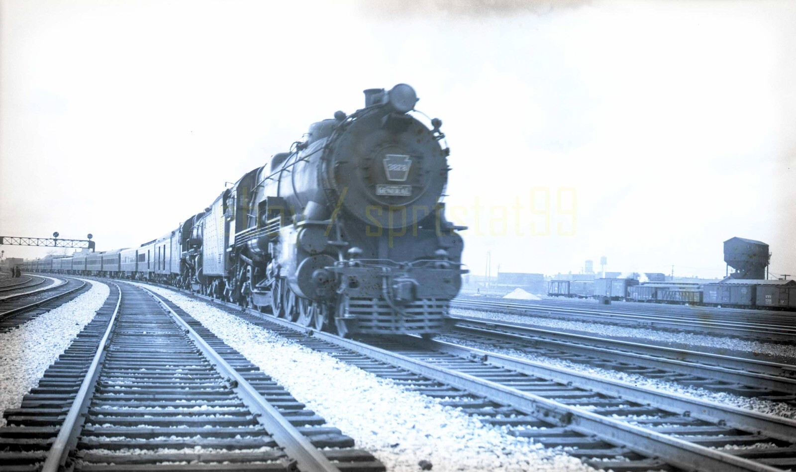 PRR Pennsylvania Railroad 4-6-2 Locomotive #3878 - Vintage Railroad ...