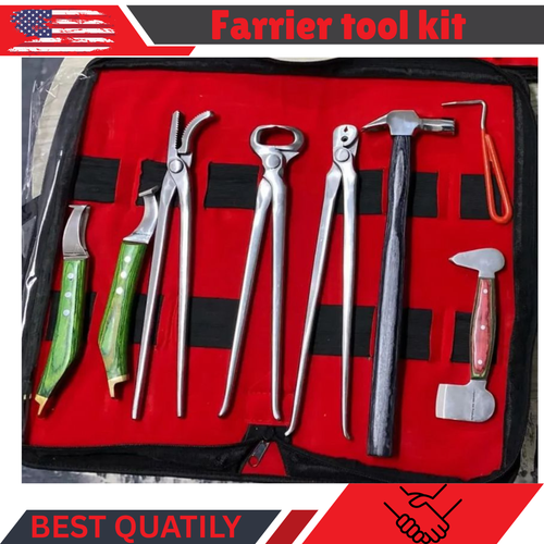 Professional Heavy Duty Farrier Tool Kit Hoof Nipper Clincher Rasp Horse Care | eBay