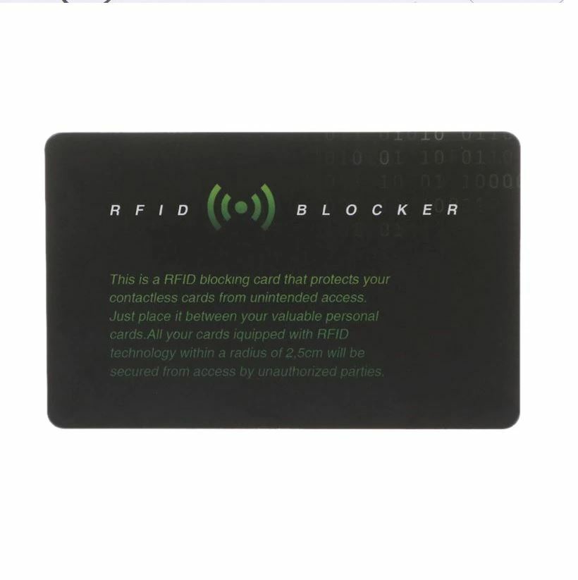 Wallet/Passport/Credit Card Protector RFID Blocking NFC Signals Shield ...