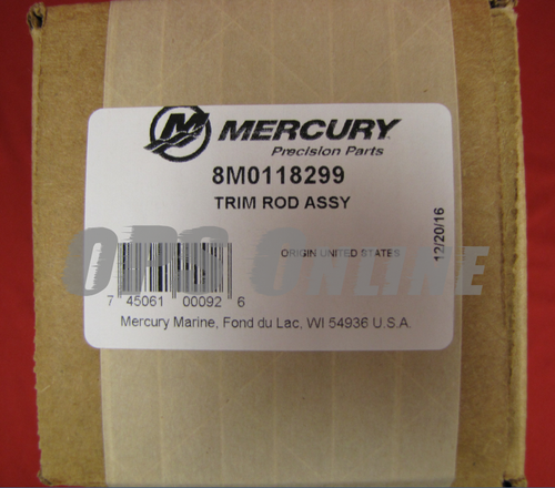 Mercury Verado Trim Rod Kit 8M0118299 S/S 896157A01 - New/ OEM ...