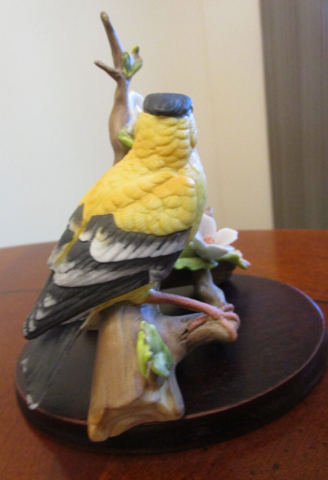 VTG LEFTON CHINA HAND PAINTED GOLDFINCH YELLOW BIRD FIGURINE 06304 W ...