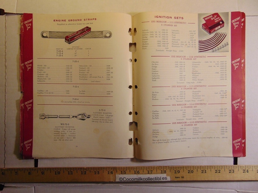Vintage Crescent Wiry Joe Automotive Wire & Cable Catalog No.110 | eBay