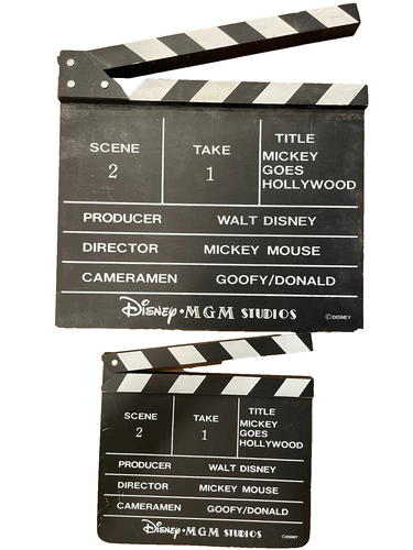 Pair of Original 1989 Mickey Movie Clapper Boards from Disney Parks MGM ...