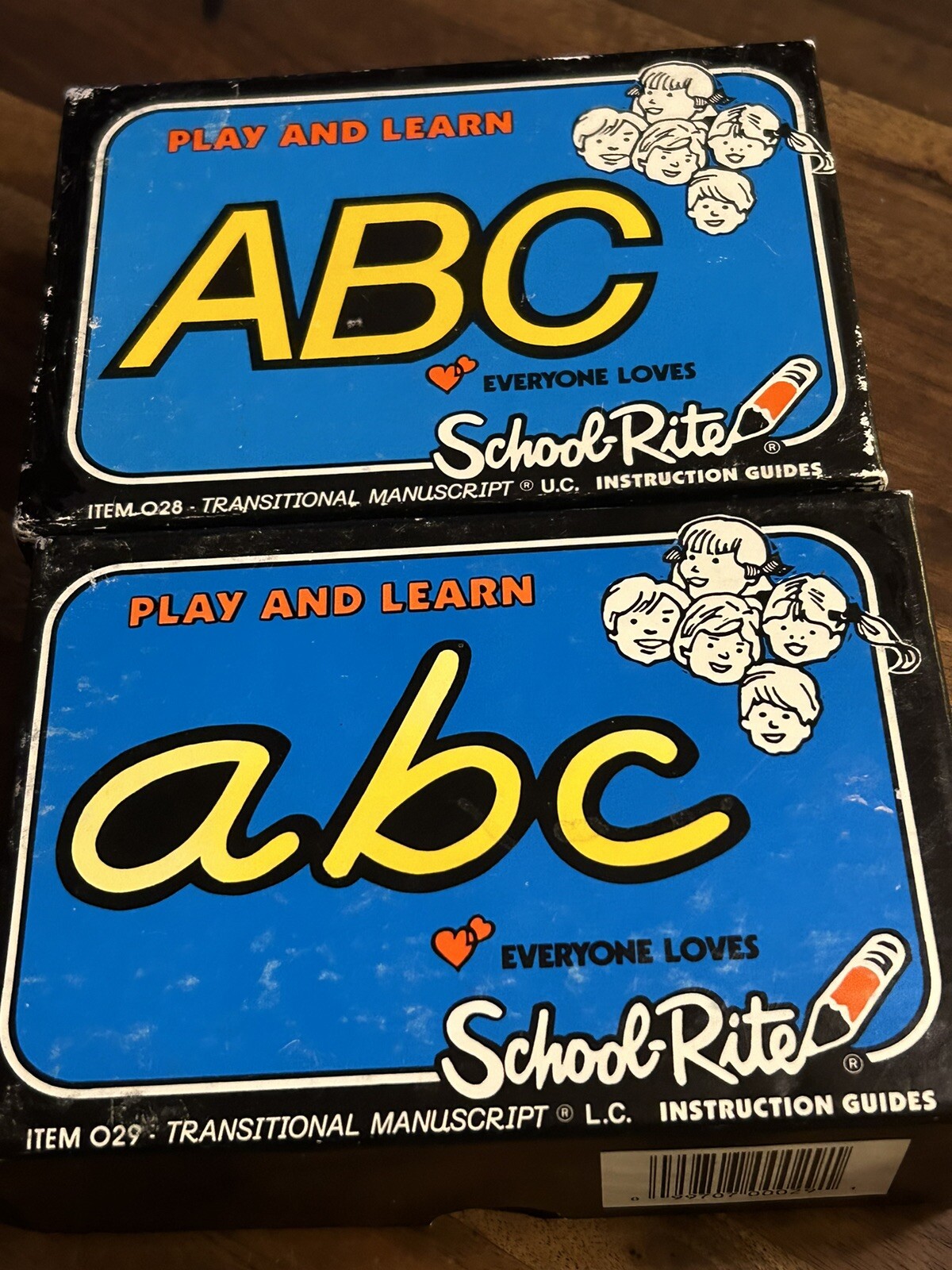 Vintage School-Rite Lettering Templates Upper Case And Lower Case ...