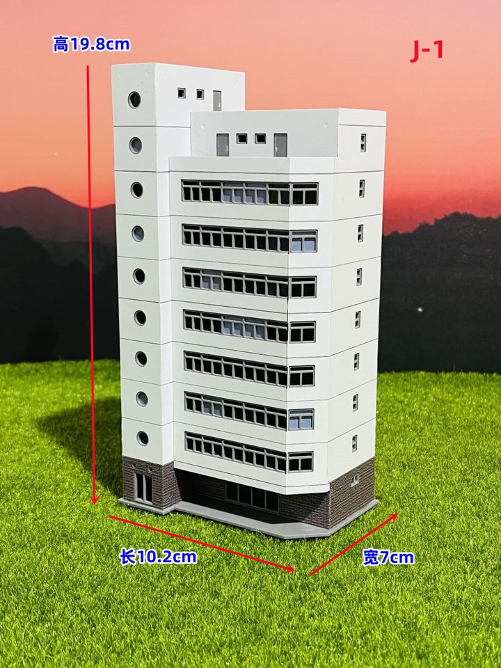 Diorama 1:150 Outland Building Model City Street View House Scene ...