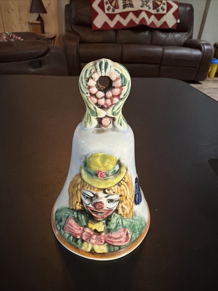 Vintage K B Italy Capodimonte Clown Bell - | eBay