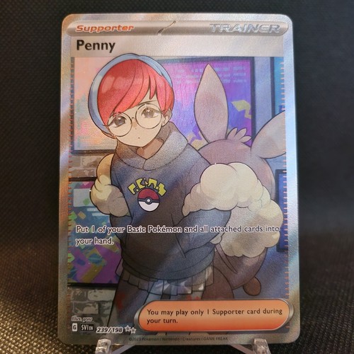 Penny 239/198 Full Art Scarlet & Violet Base Trainer Pokemon TCG NM | eBay