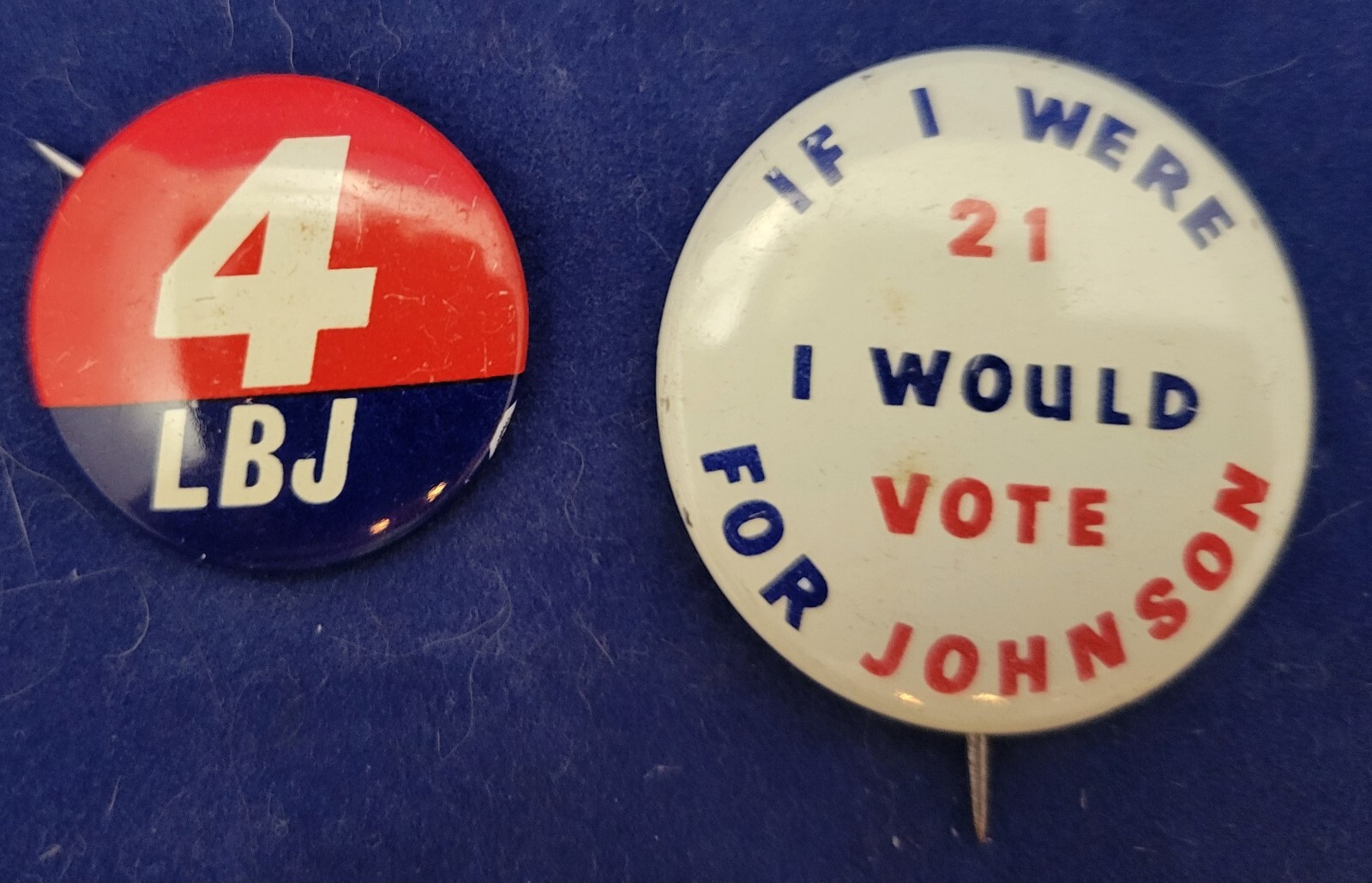 Johnson LBJ Campaign Pins Lot Of 3 Less Common | eBay