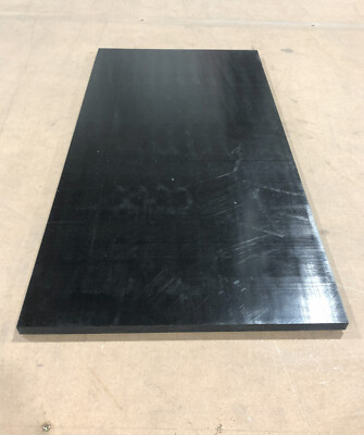 Repro Black UHMW Polyethylene Plastic Sheet 1/2" x 12" x 24", NEW | eBay