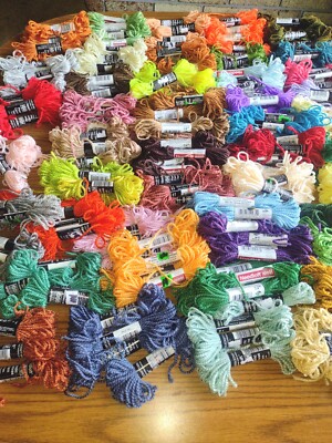 Needloft Plastic Canvas Yarn Lot Of 4 - 10 Yds 2 Ply 100% Nylon You ...