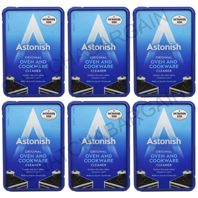 6 x ASTONISH OVEN & COOKWARE KITCHEN CLEANING CLEANER PASTE 150g TUB ...