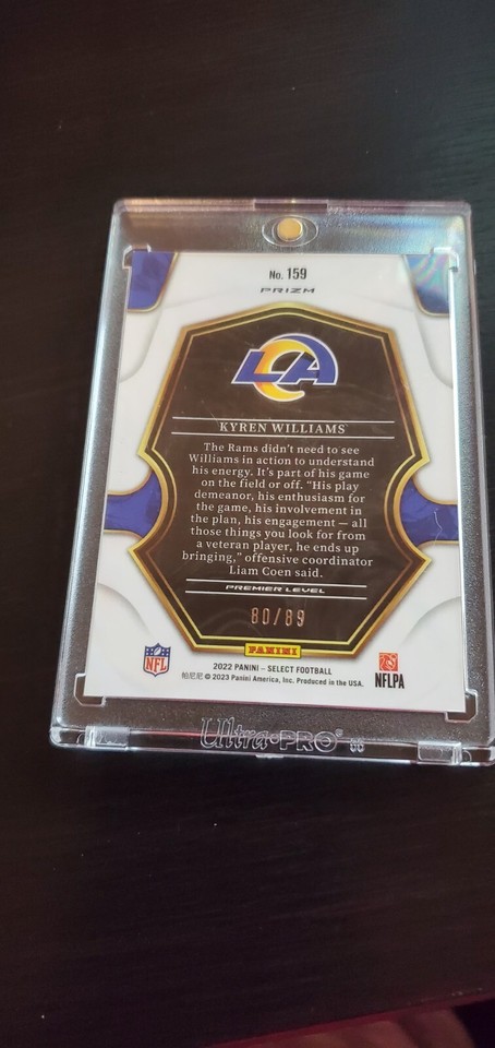 2022 Kyren Williams Panini Select - Premier Level Dragon Scale Prizm 80 ...