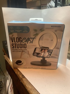 Vlog Cast Studio Kit Remote Stand And LED Ring Light NEW Mercury | eBay
