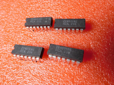 Lot of 4: RCA CD4070B (CD4070) DIP IC - NOS. USA Seller, fast ship! | eBay