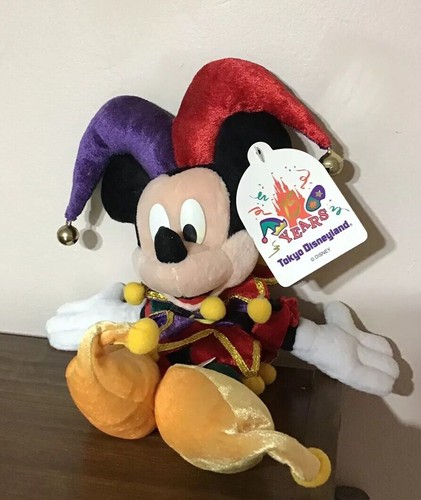 Disney Tokyo Disneyland Mickey Mouse Jester 15 Years Collectible 12 ...