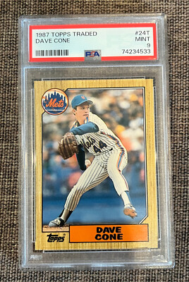 1987 Topps Traded David Cone #24T PSA 9 | eBay