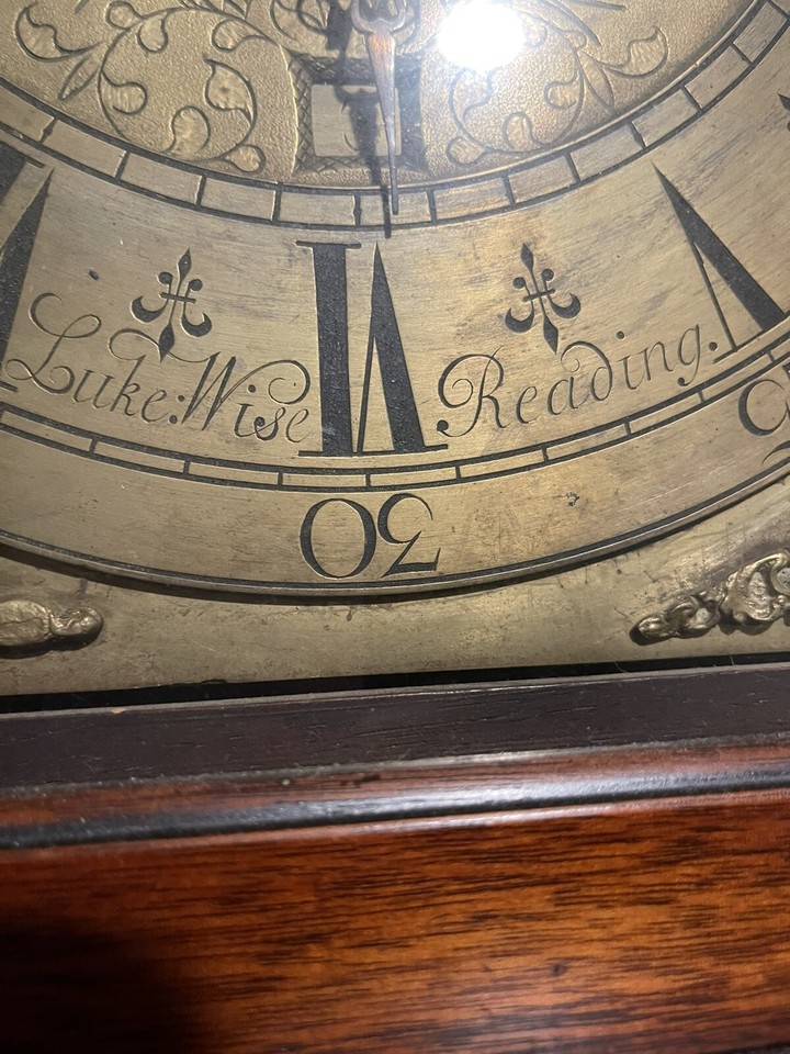 antique longcase grandfather clock Luke Wise Reading , 1700 Century ...