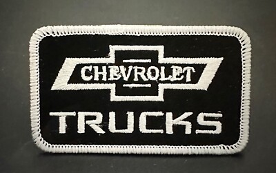 VINTAGE STYLE CHEVROLET TRUCKS EMBROIDERED IRON-ON PATCH..RARE COLOR ...